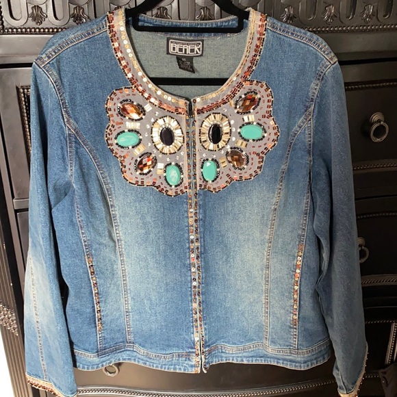 berek | Jackets & Coats | Berek Vintage 9s Embellished Bejeweled ...